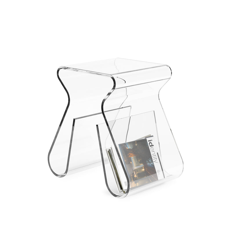 Magino Stool | Modern Acrylic Magazine Rack & Record Holder - Umbra ...